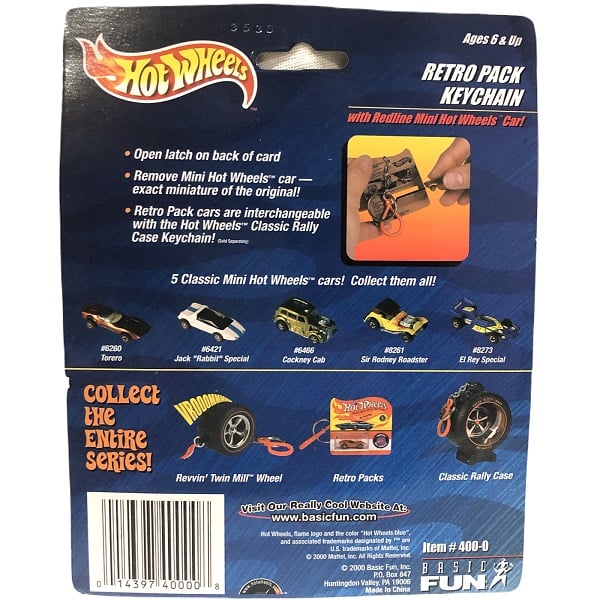2000 Hot Wheels Retro Keychain | CollectiblesAndMoreInStore