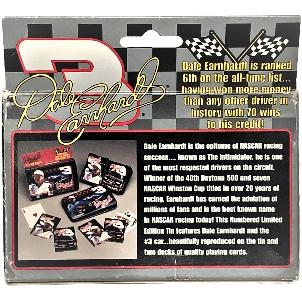 Dale Earnhardt 2 Card Deck Tin | CollectiblesAndMoreInStore