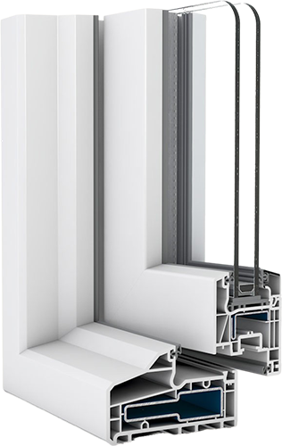 Schüco kunststof kozijnen voor onze Keralit dakkapellen.