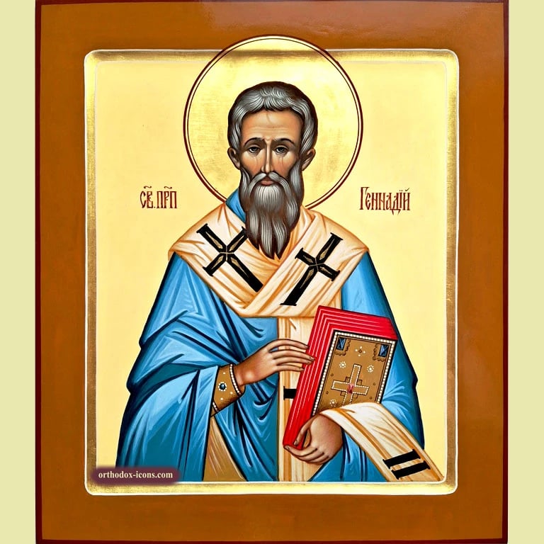 Orthodox Icon of St Gennadius | Greek Orthodox Icons | Mstyora Icon