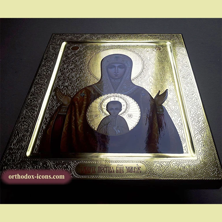 Virgin Mary of the Sign Icon 27x31 | In Stock | Orthodox Painted Icons