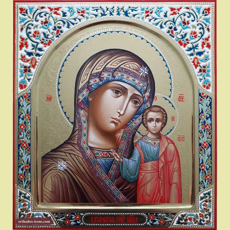 Kazan Virgin Mary Orthodox Icon | Paintings of Virgin Mary | Mstyora