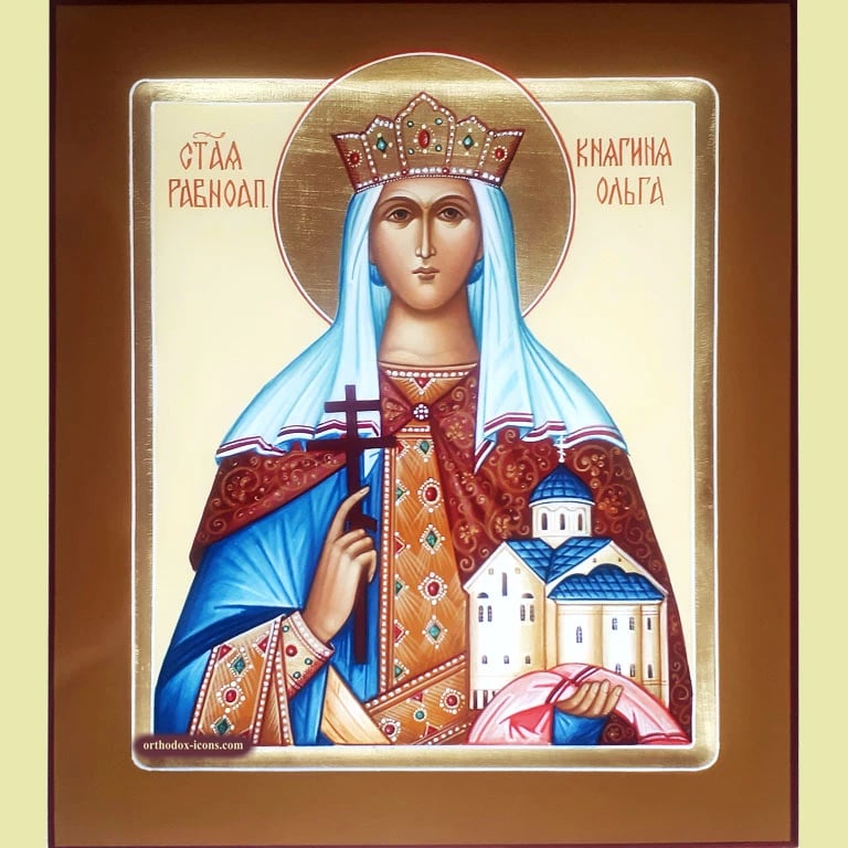 St. Olga Orthodox Icon | Iconography Art | Mstyora Icons