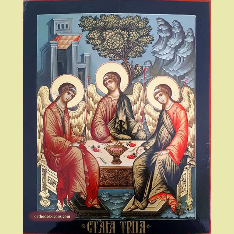 Holy Trinity Orthodox Icon | Orthodox Painted Icons | Mstyora Icons