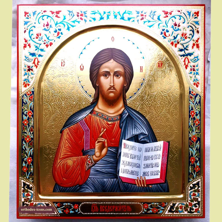 Orthodox Icon of Lord Almighty | Jesus Christ Paintings | Mstyora Icon
