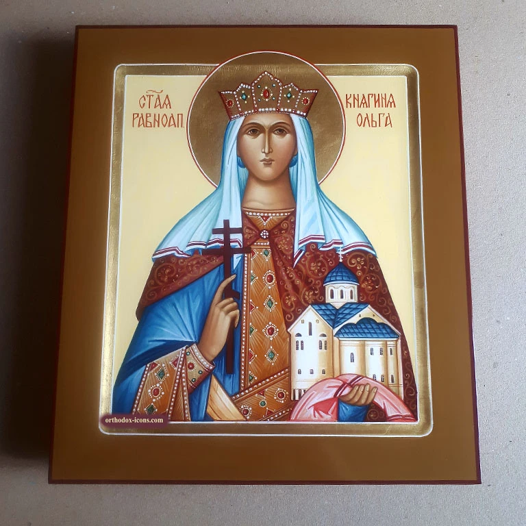 St. Olga Orthodox Icon | Iconography Art | Mstyora Icons