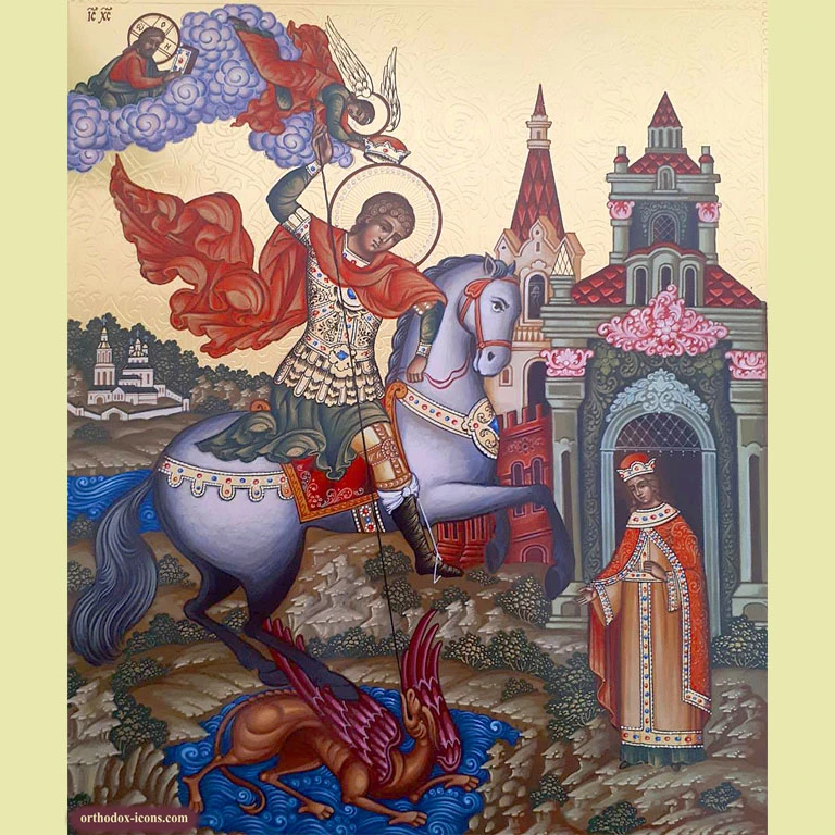 St. George Orthodox Icon | Iconography Art | Christian Store | Mstyora