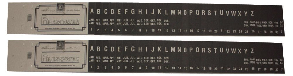 File Sorter A-Z Jan-Dec 1-31 120X1020 - The Lever Arch Lab