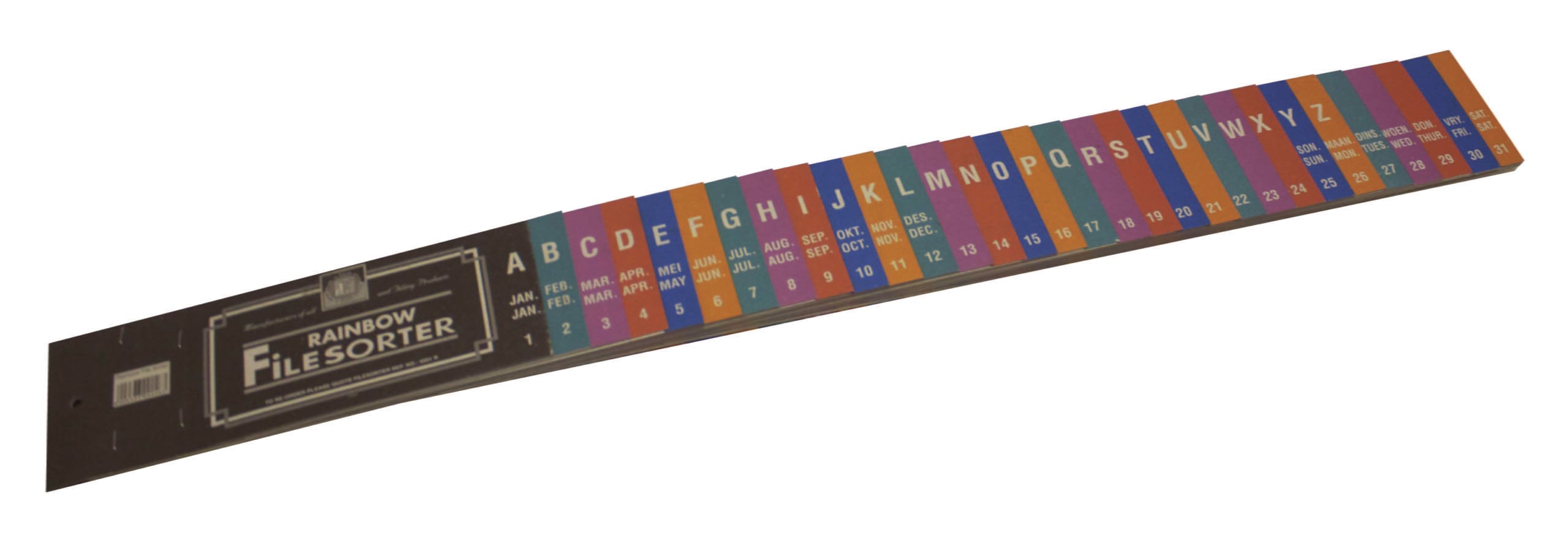 File Sorter A-Z Jan-Dec 1-31 120X1020 - The Lever Arch Lab