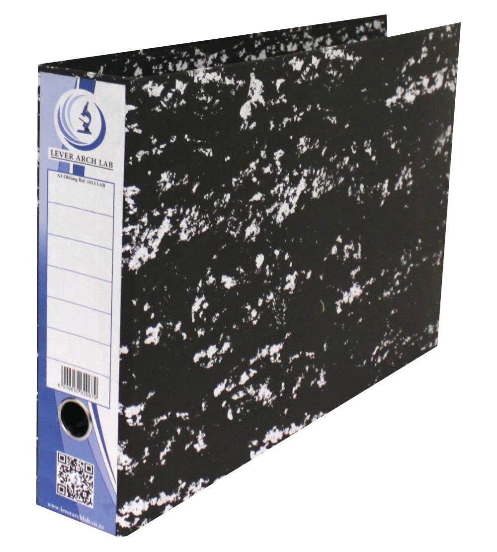 A3 Oblong Mottle Fully Covered Lever Arch File -4 pack - The Lever Arch Lab