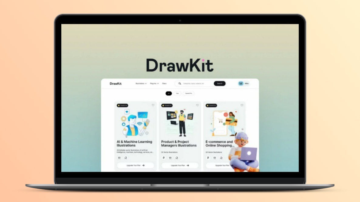DrawKit Lifetime Deal | Hand-drawn 2D & 3D illustrations, icons and animations. | Lifetimo.com
