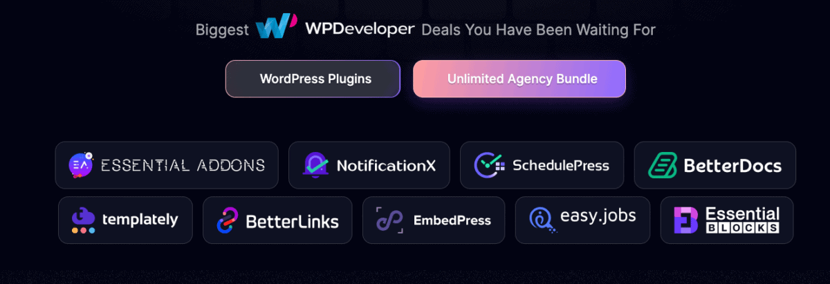 WPDeveloper Agency Lifetime Bundle 25% Summer Sale OFF | Lifetimo.com