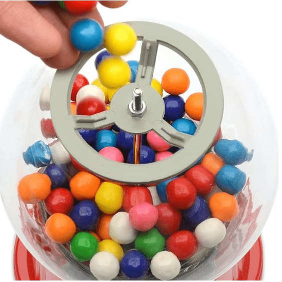 Machine à bonbon vintage rouge