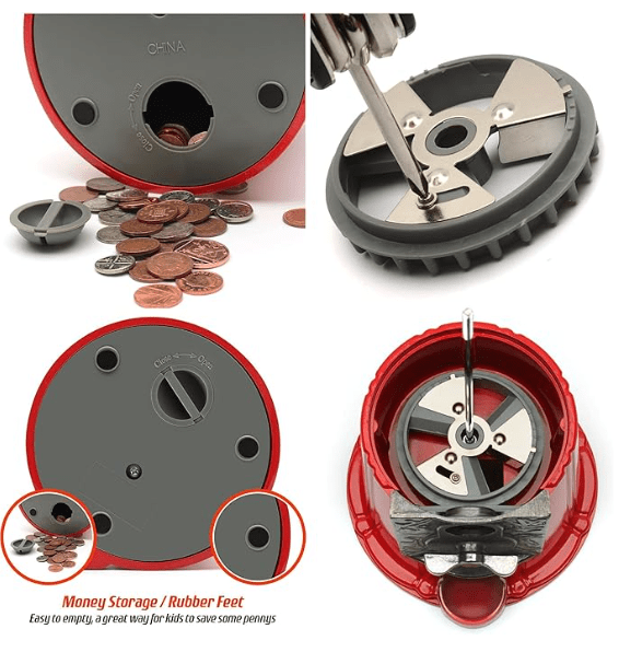 Machine à bonbon vintage rouge