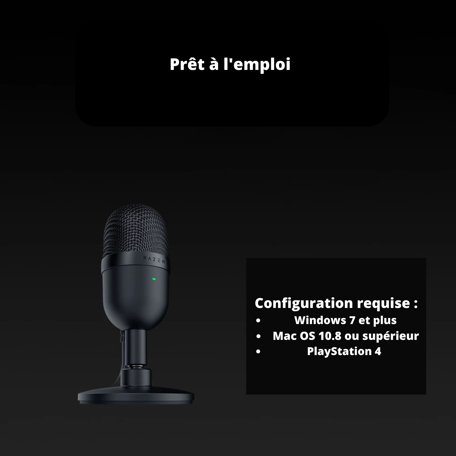 Micro Asmr Razer Seiren Mini à condensateur - Boutique de micro asmr