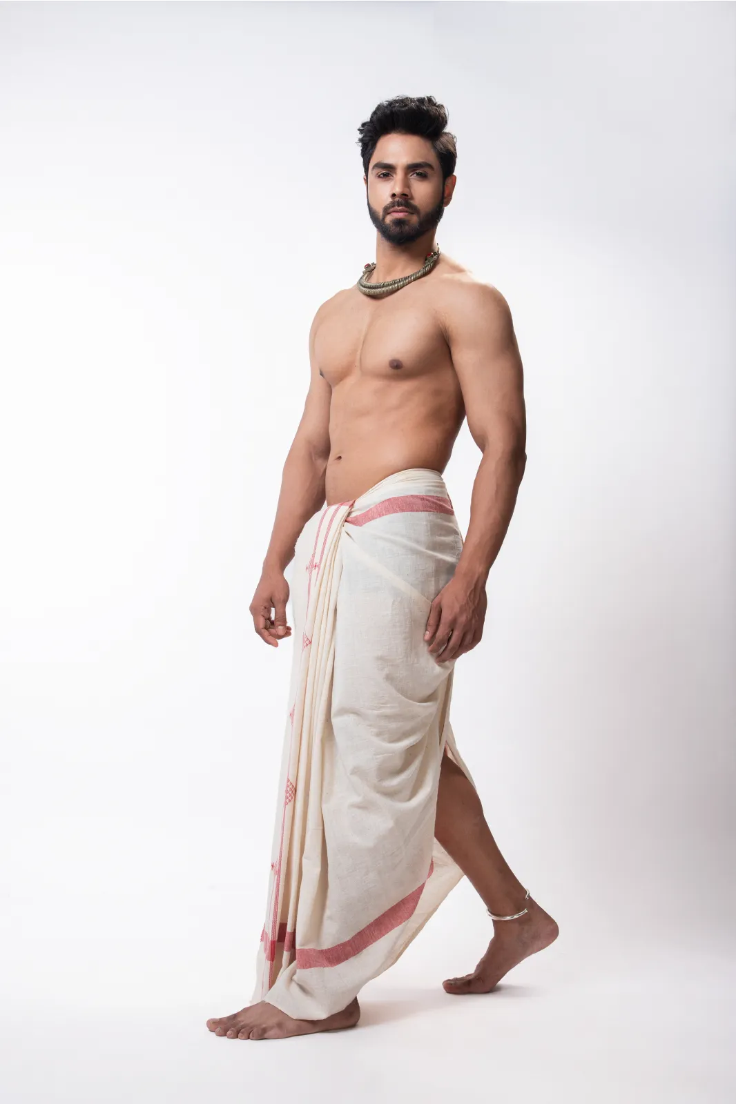 Stunning Surya Handwoven Organic Cotton Dhoti