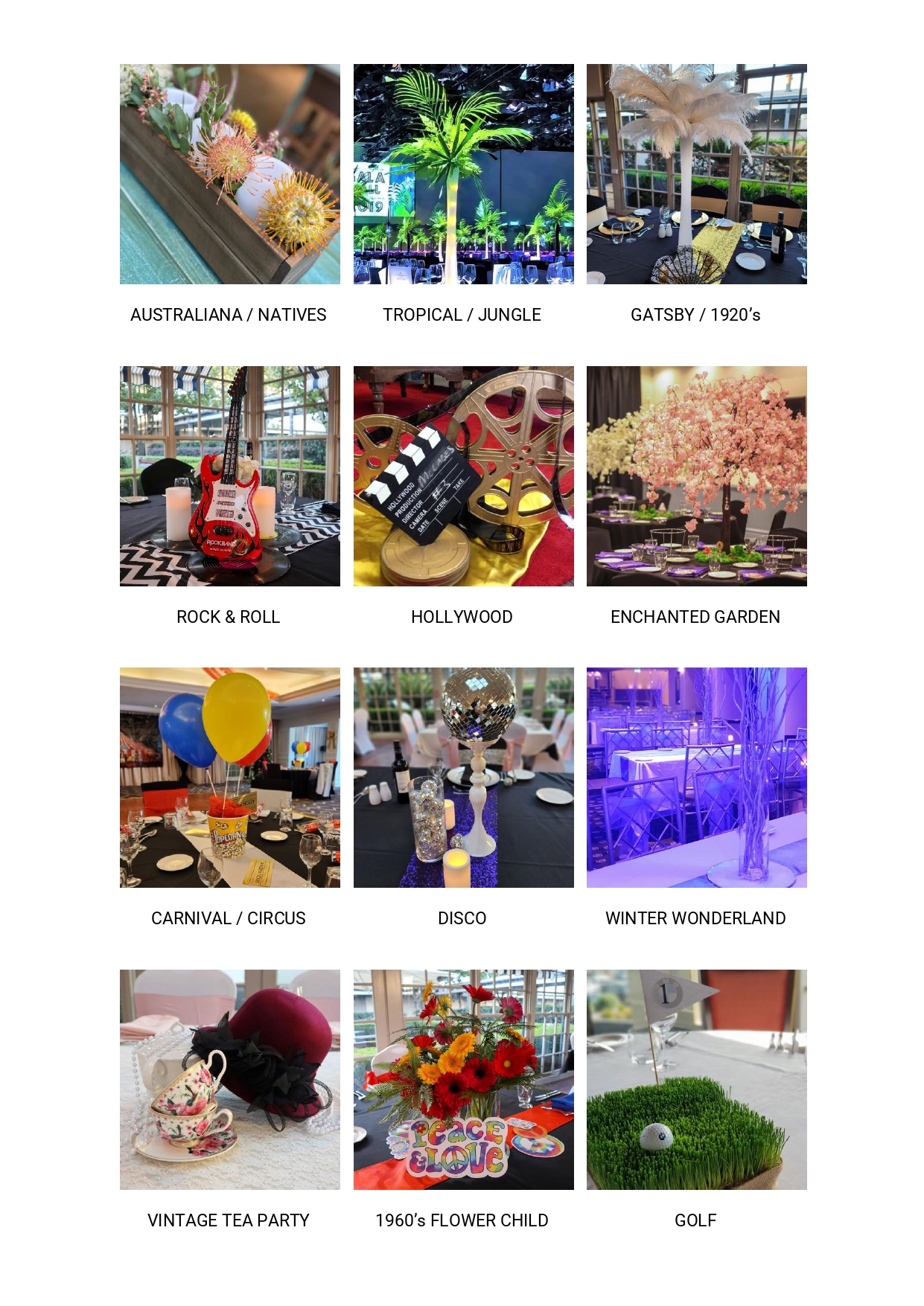 Event Themes | Pink Caviar Events | Event Management Sydney