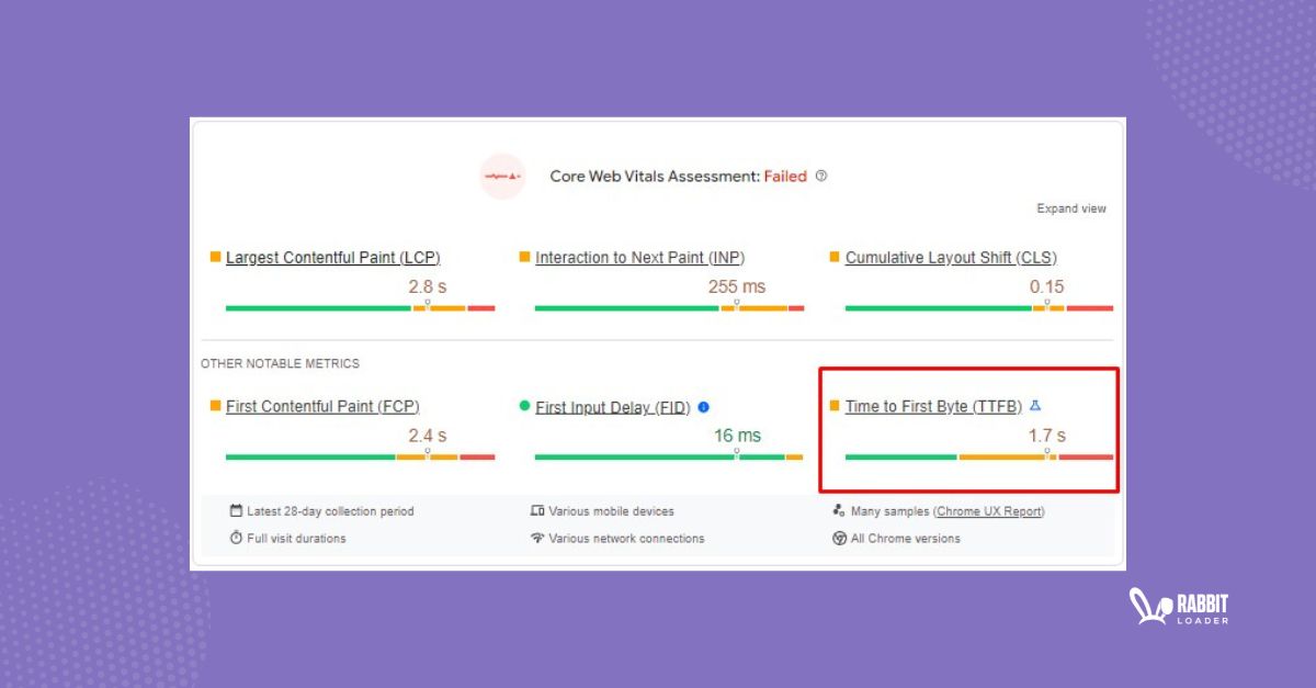 Understanding Time to First Byte (TTFB): Key Metrics for Website Success - RabbitLoader