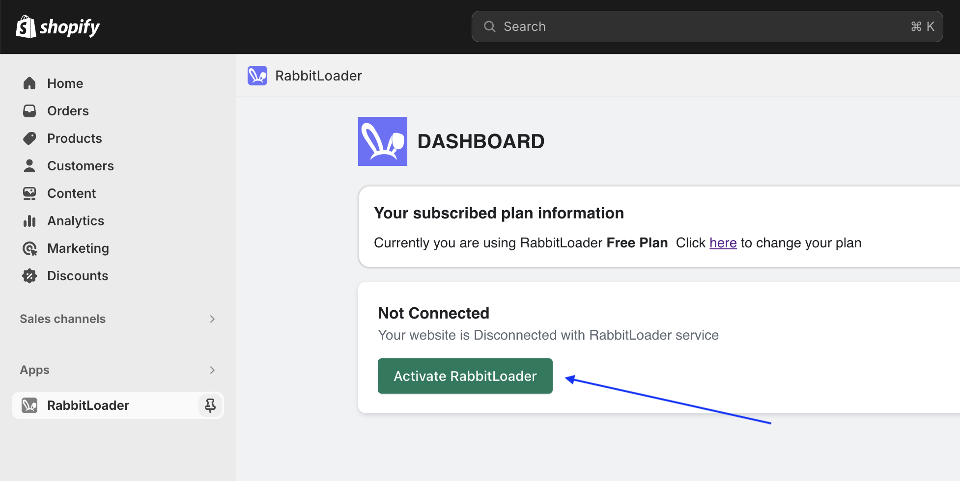 » Getting started with RabbitLoader on Shopify