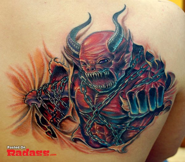Realistic Ripped Skin Tattoos