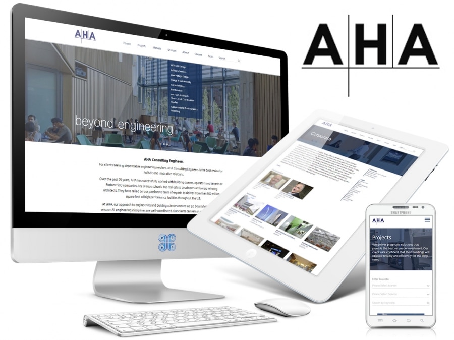 AHA Engineers - Construction Company Website Design Showcase