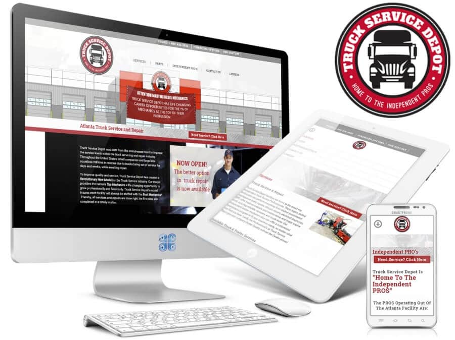 Truck Maintenance and Logistics Web Design Showcase
