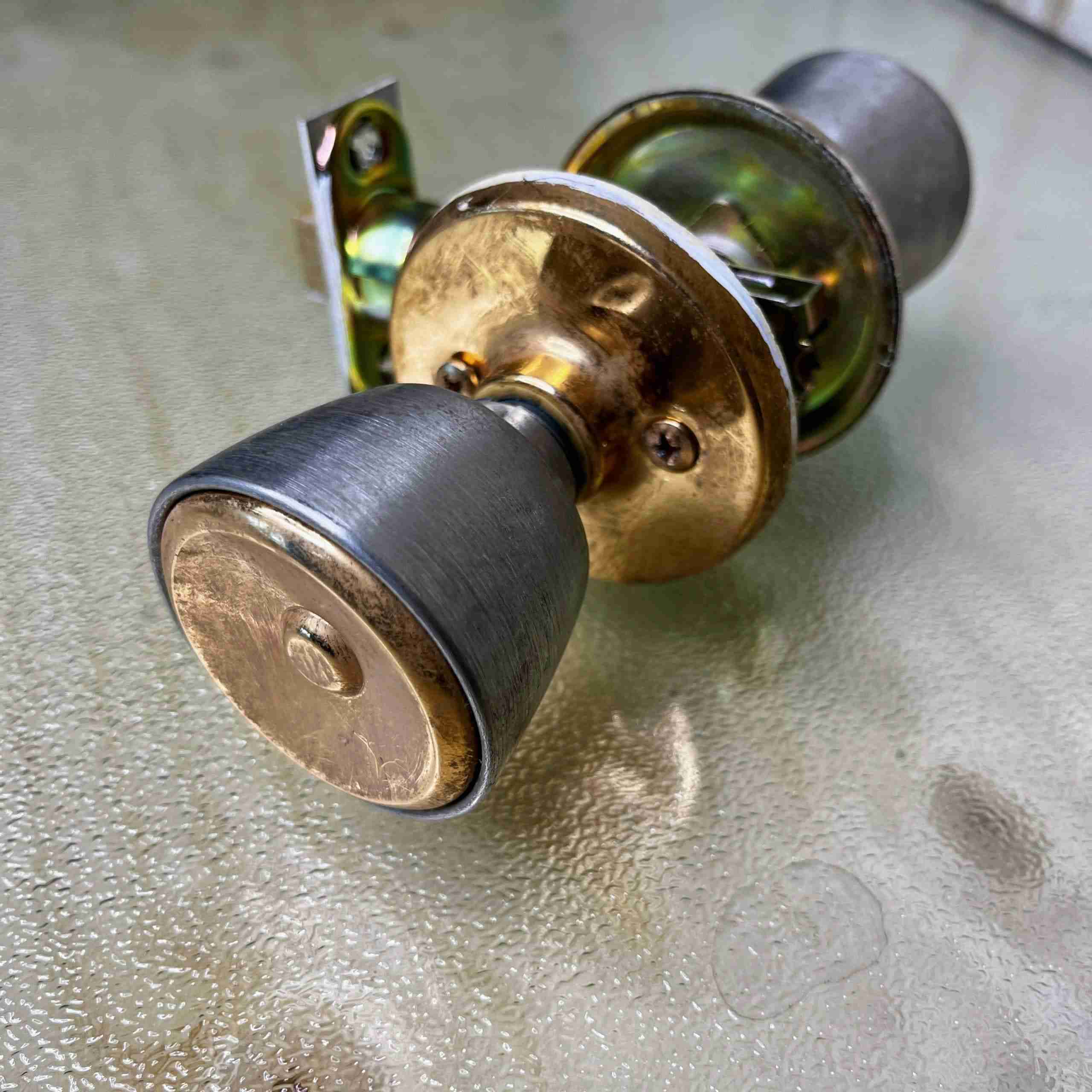 Copper 1970s Passage Sets - Historic House Salvage