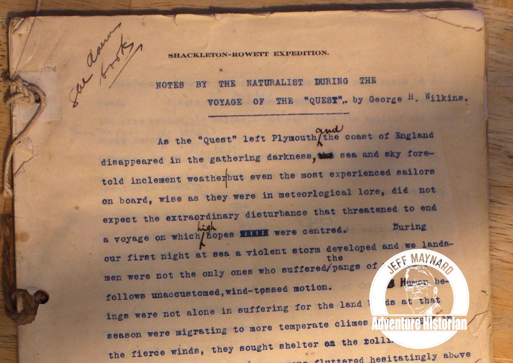 Shackleton's Death The Lost Letters Pt 1