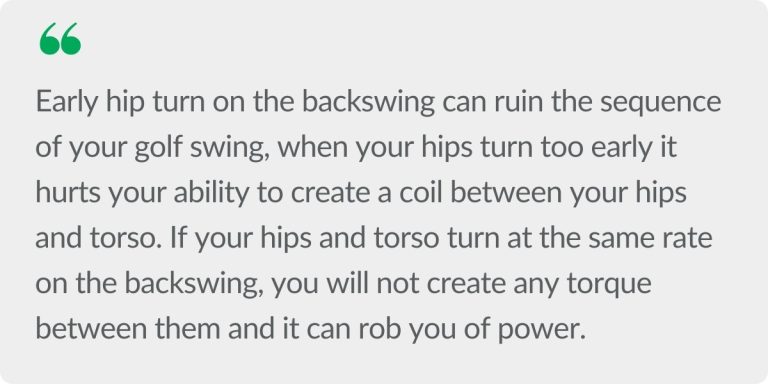 Proper Hip Rotation In Golf Swing: Less Than You Think